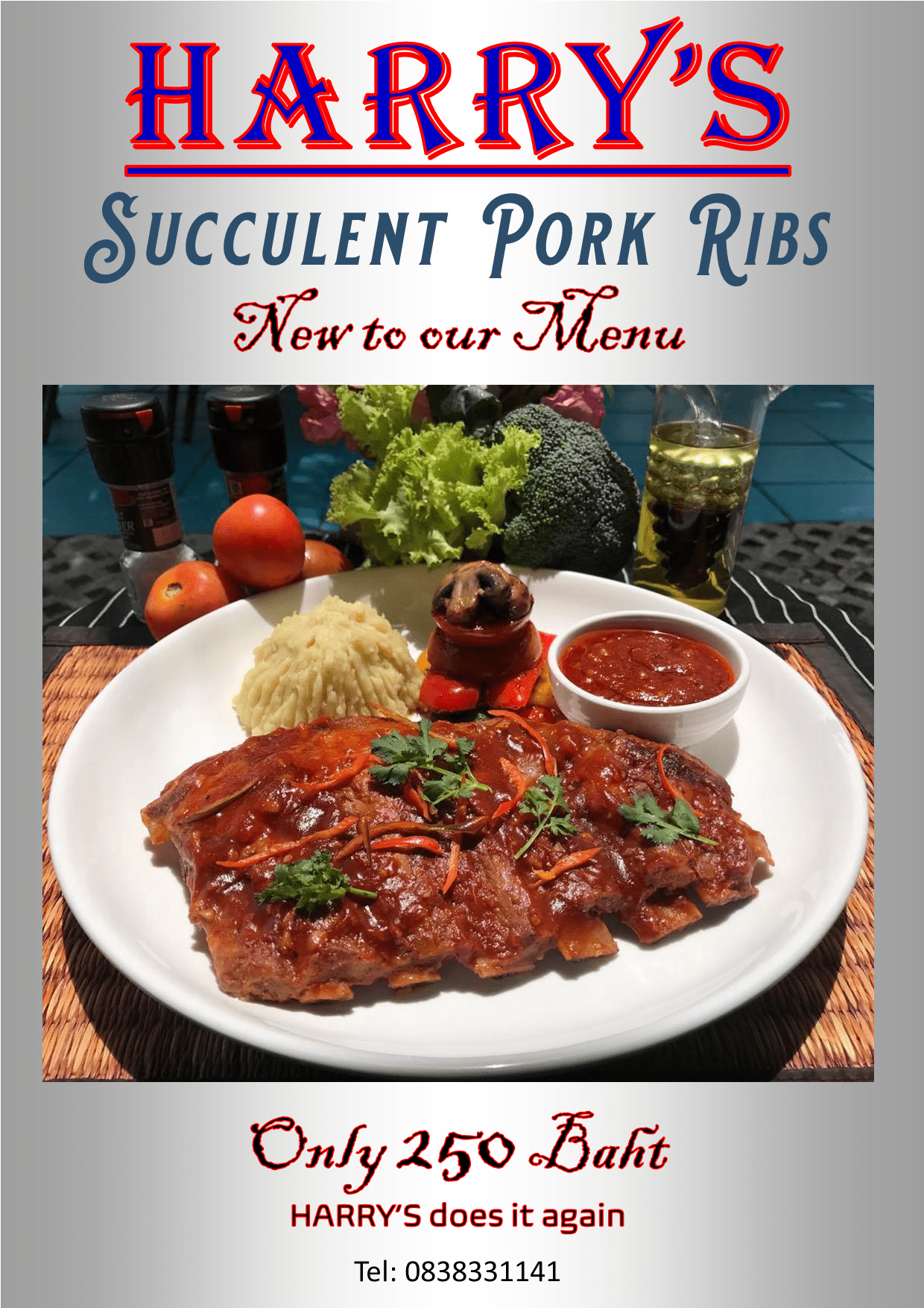 European Menu | Harry's