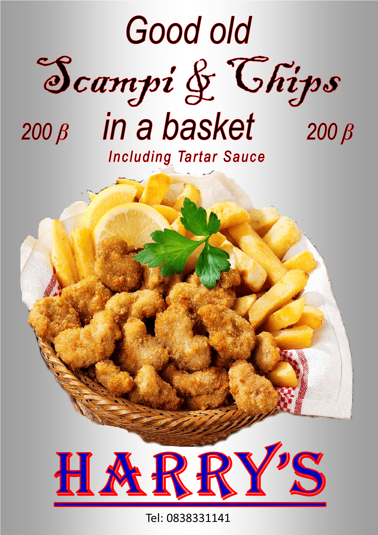 European Menu | Harry's